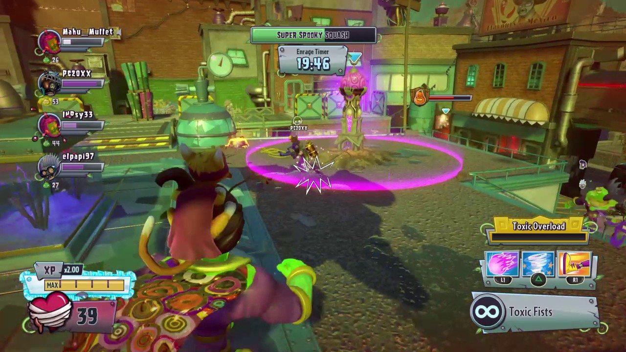 Plants vs Zombies GW2 SPOOKY SQUASH BOSS HUNT HARD MODE VICTORY - YouTube