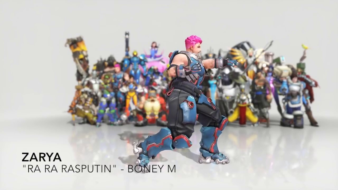 Overwatch Dance Emotes with Fitting Music (Anniversary 2019) - YouTube