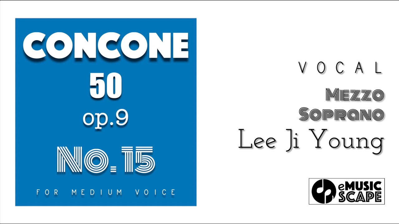 Concone 50, Op.9 No.15 (Medium Voice with Vocal) - YouTube