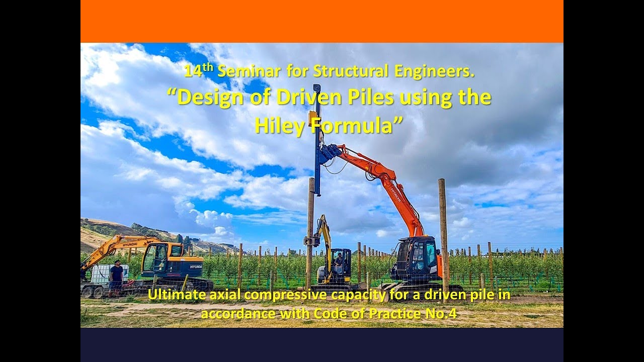 CPD Seminar #14 - Driven Piles using the Hiley Formula - YouTube