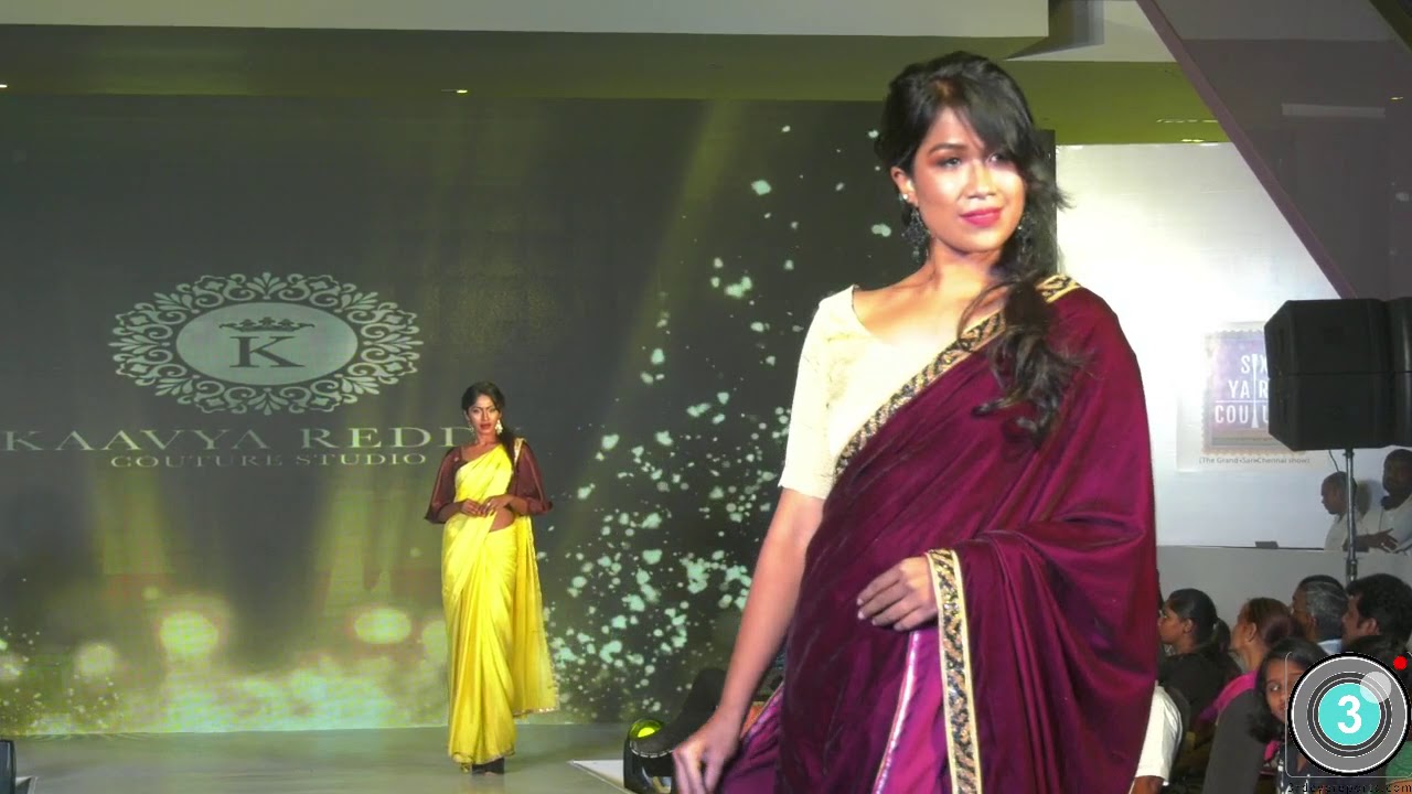 Kaavya Reddy Couture Studio Six Yards Saree Fashion Show - YouTube