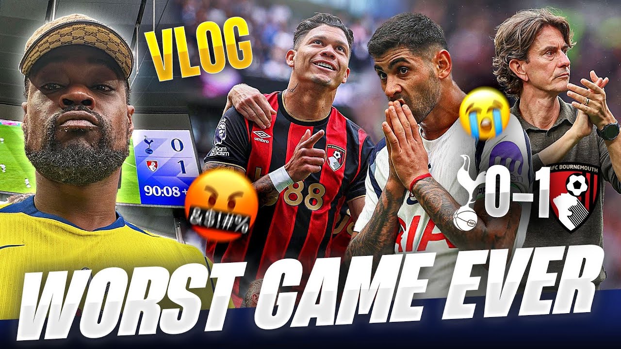 THE WORST GAME EVER 😡 SPURS GOT DOG WALKED! Tottenham 0-1 Bournemouth ...