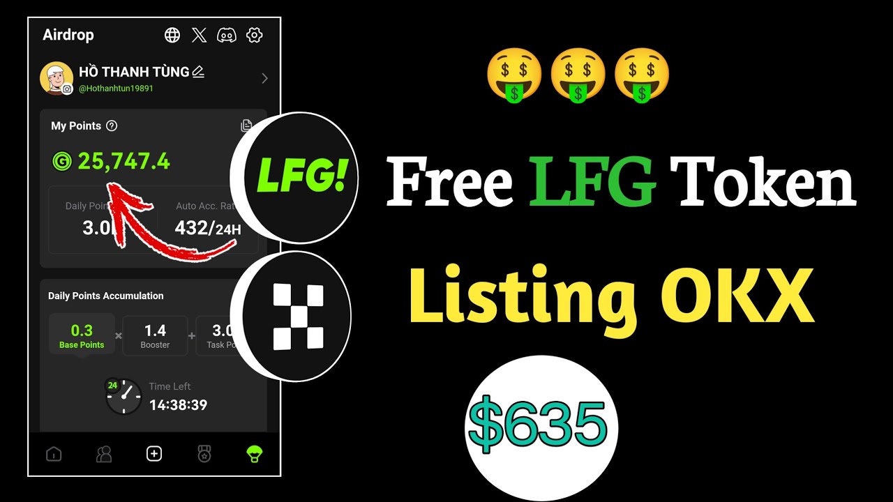 LFG Token Free Mining | Lfg okx Listing | Free Airdrop Claim | - YouTube