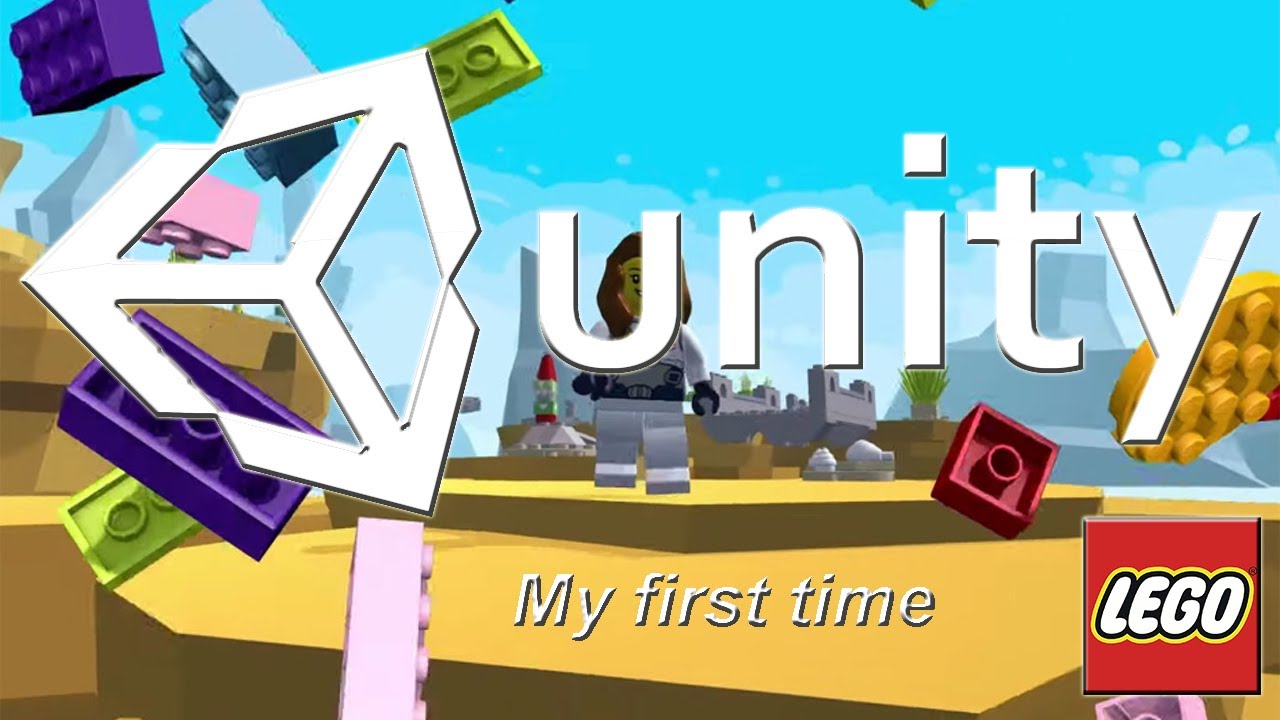 Trying UNITY Lego tutorial Game Development software. - YouTube