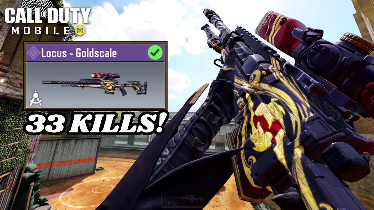 This LOCUS skin made me a GOOD SNIPER! NEW Locus - Goldscale! - YouTube