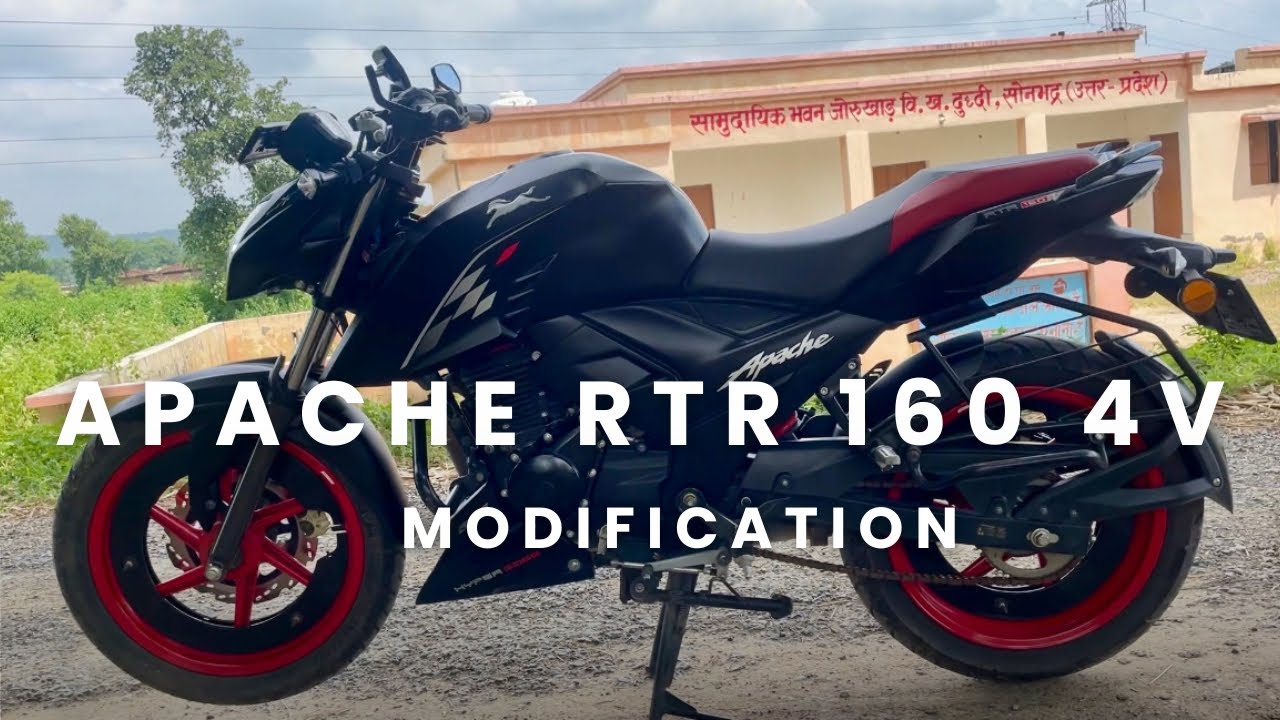 TVS Apache RTR 160 4v modification 2024 - YouTube