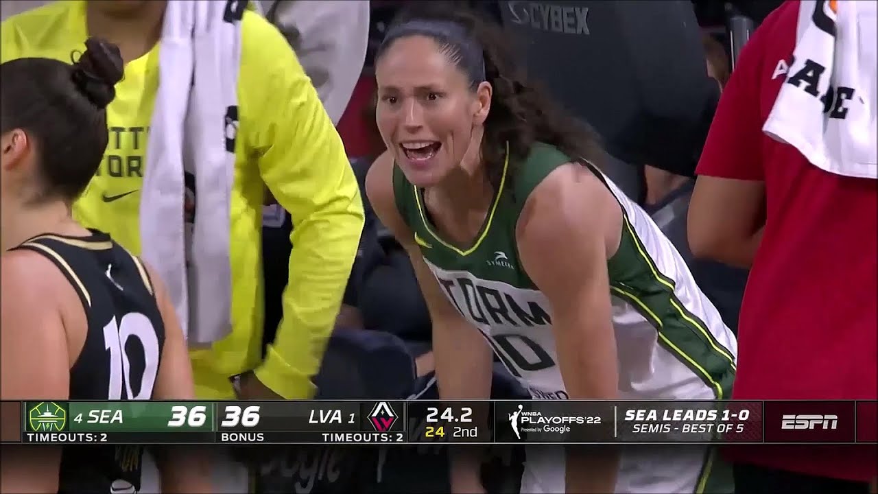 Sue Bird Yells At Kelsey Plum "YES YOU DID (Push Me)!" After No Foul Call | WNBA Playoffs ...