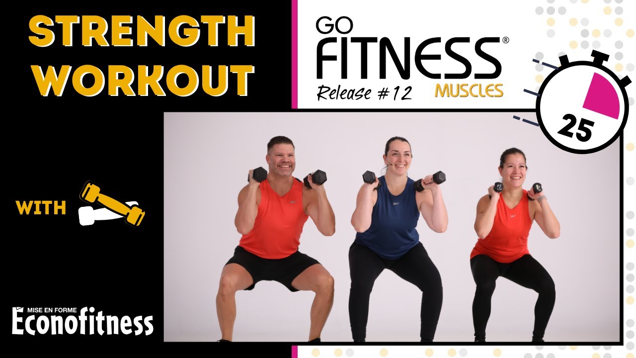 STRENGTH WORKOUT | 25 Minutes | With Dumbbells | GoFitness® MUSCLES ...