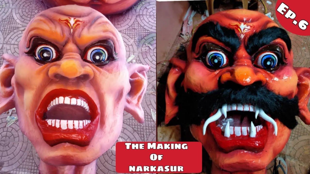 The making of Narkasur | Face Painting | 2019 - YouTube