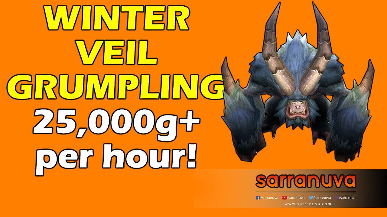 Winter Veil Grumpling Farming - 25,000g per hour! - YouTube