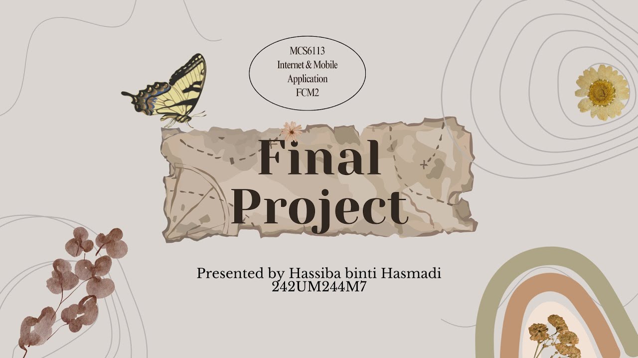 MCS6113 - 2340 - HASSIBA BINTI HASMADI - FINAL PROJECT - YouTube