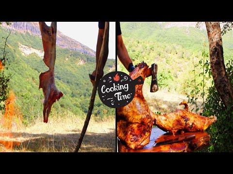 Ultimate Survival Feast Killing, Skinning & Cooking a Whole Goat in the Wild!