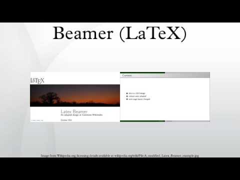 Beamer (LaTeX) - YouTube
