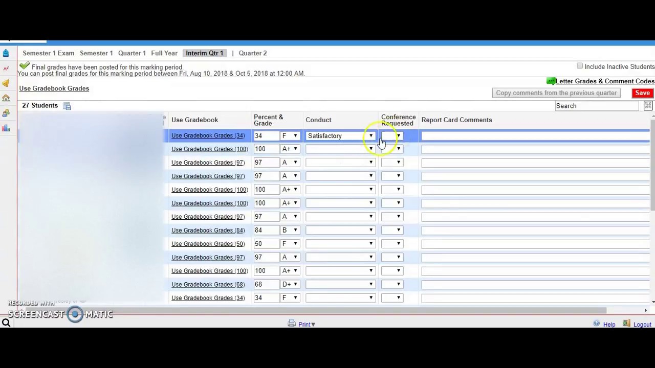 Finalize Grades - YouTube
