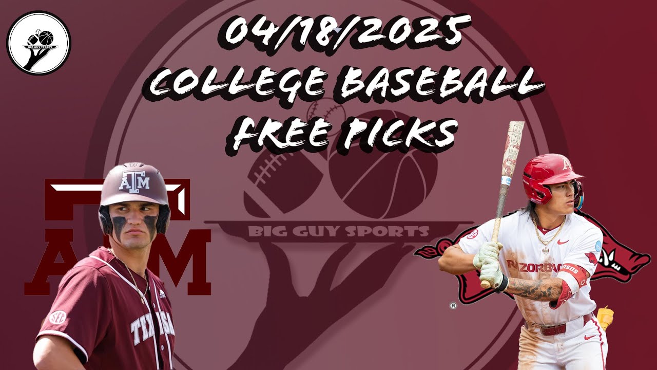 FREE College Baseball Picks 04/18/25 I 12-5 FREE PICKS STREAK - YouTube