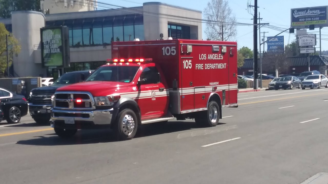 LAFD Rescue 105 Responding - YouTube