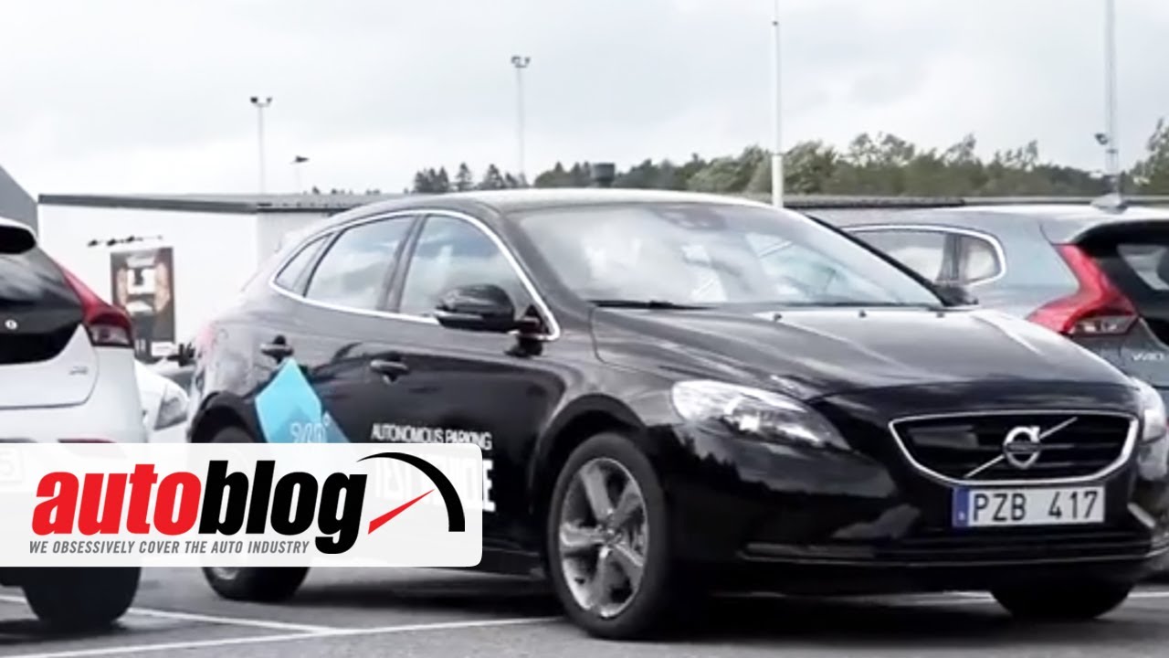 Volvo's Self-Parking Autonomous Car | Autoblog - YouTube