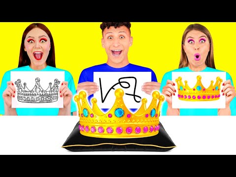 Kim Daha İyi Ödül Çizer Meydan Almak | Komik Durumlar Fun Challenge