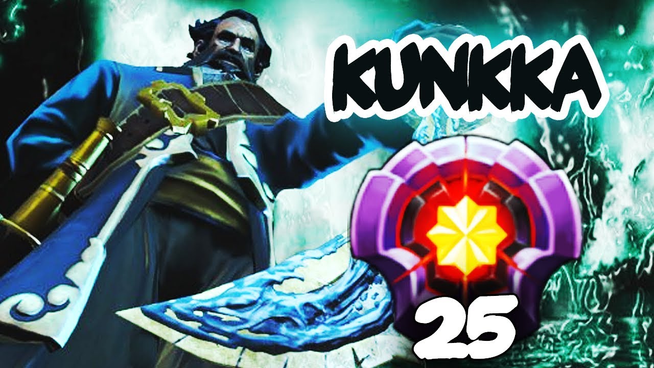 FIRST LEVEL 25 KUNKKA Divine Rank - Dota 2 EPIC Gameplay Compilation ...