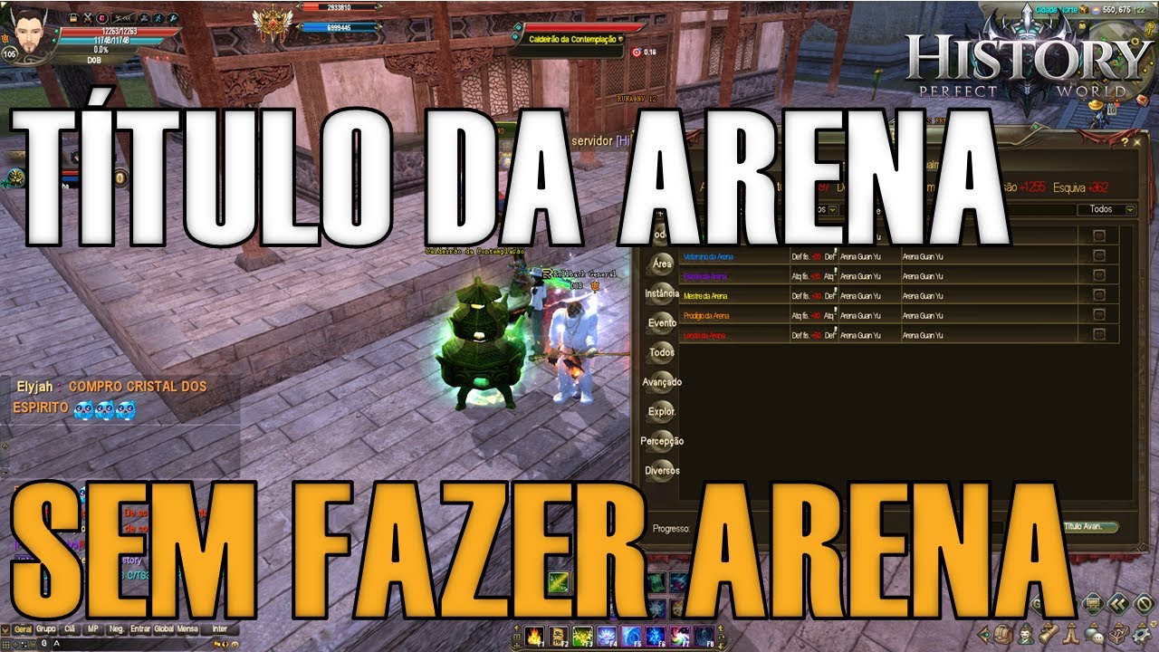 PERFECT WORLD [HISTORY] TÍTULOS DA ARENA SEM FAZER ARENA! - YouTube