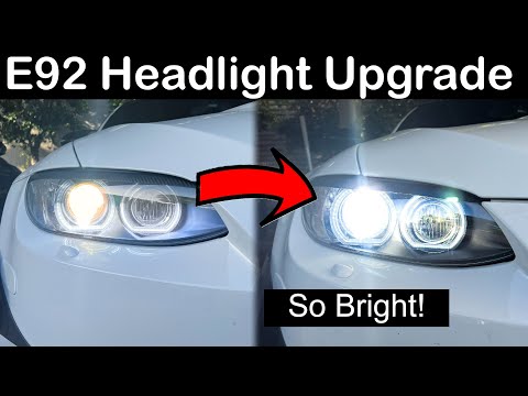 Cheap and Easy Upgrade for E92 M3, D1S Low Beam HID Headlight Bulb Replacement E90 3 Series E93