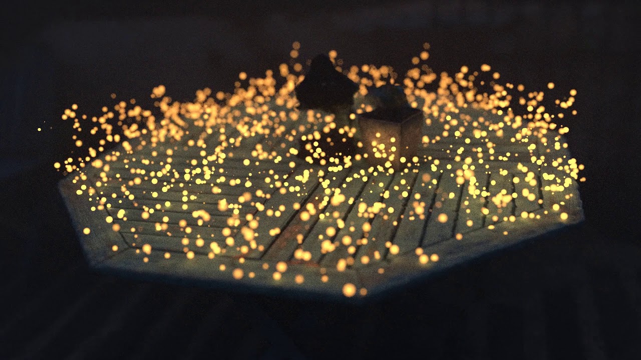 fireflies animation - YouTube