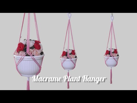 Macrame Plant Hanger Without Ring || Gantungan Pot Dari Tali Kur Tanpa Ring