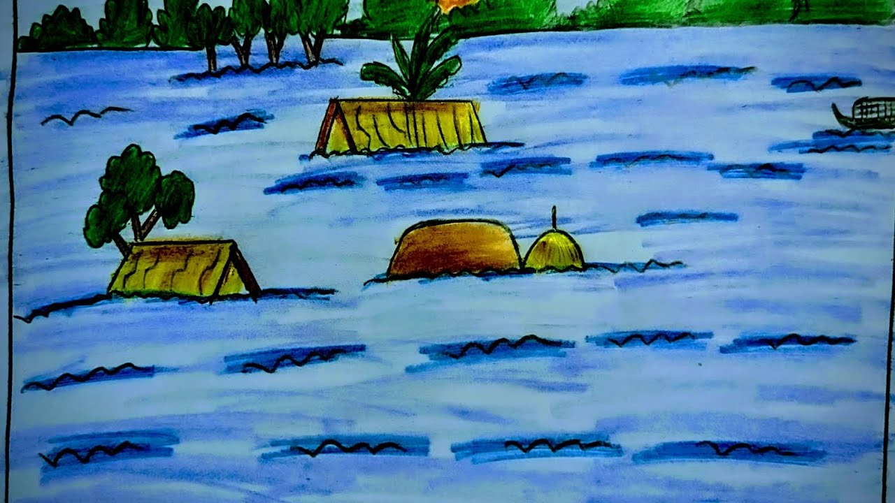 Flood Drawing with Color - YouTube