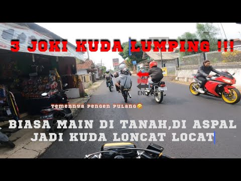 3 joki trail biasa main motor di tanah,di bawa main motor di aspal ...