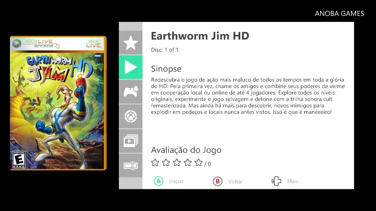 15 Minutos Jogando: Earthworm Jim HD (Xbox 360) Full HD - 1080 - YouTube