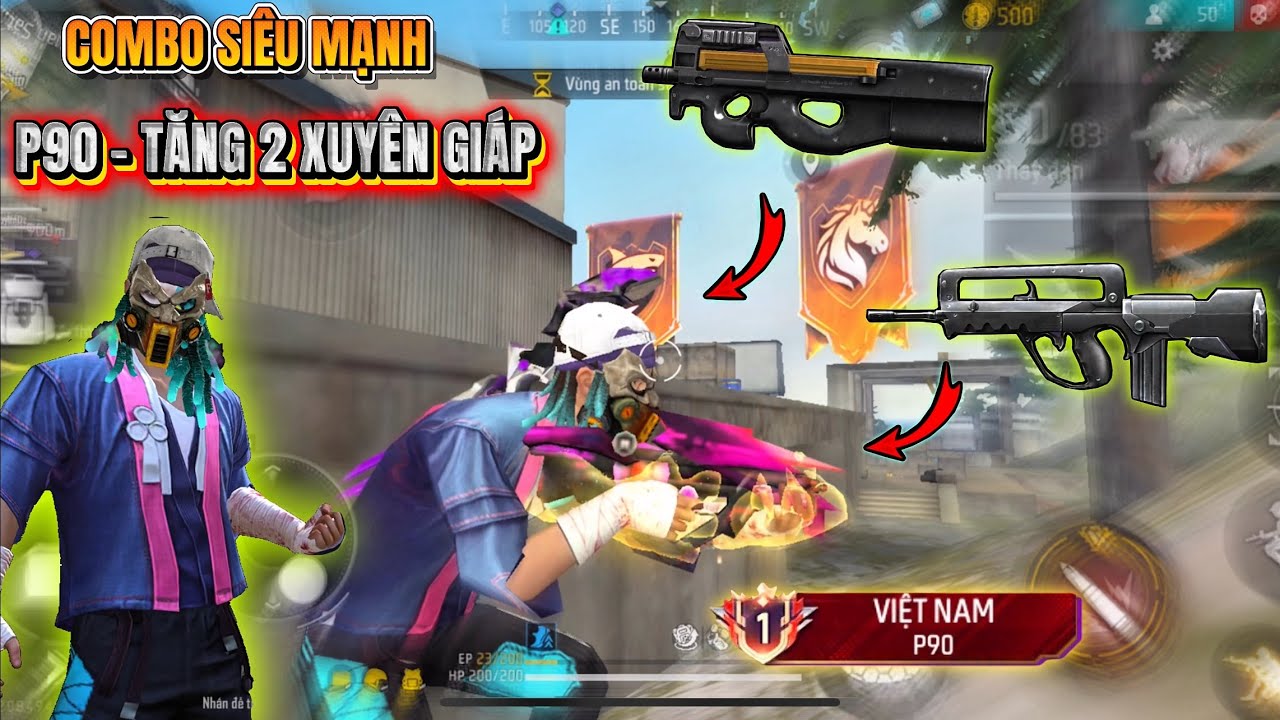 COMBO SIÊU MẠNH " P90 + FAMAS " NÂNG CẤP XU. ĐỊCH ĐẾN LÀ ĐÓN - YouTube