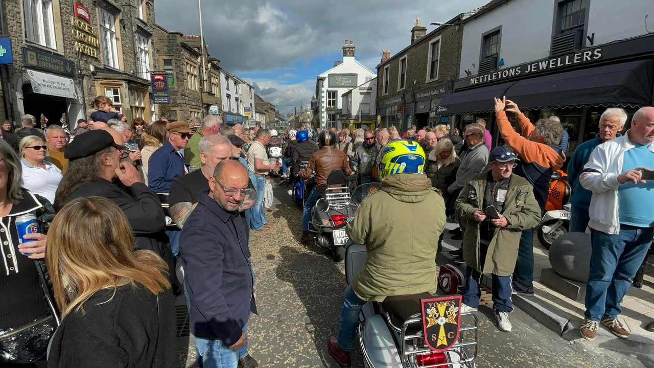 Ribble Valley Scooter Rally 2024 . Clitheroe Lancashire . Huge Turnout ...