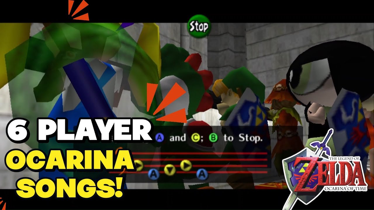 6 Zelda Players try to play Ocarina Songs at the same time - YouTube