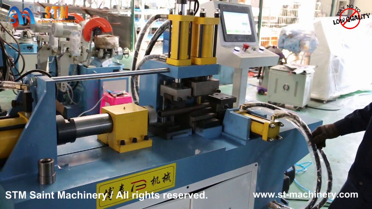 STM tube end forming and tube bending integrated machine - YouTube