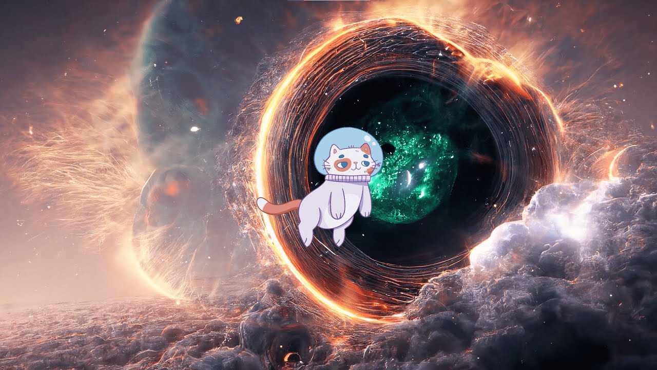 leaving civilization by going through blackholes (ambient music 4k ...