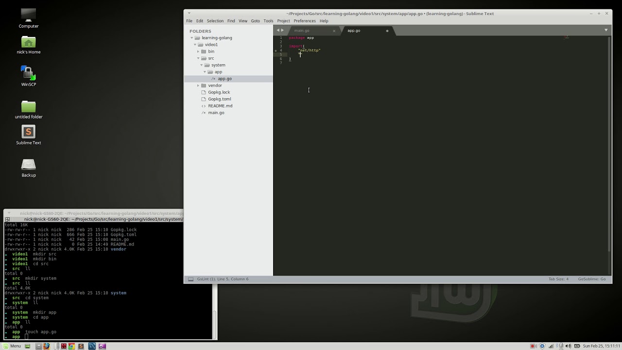 Golangvuejs Webapp Series 001 Very Basic Server Youtube