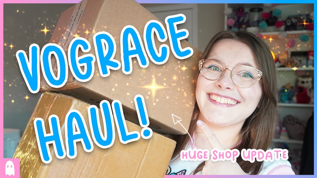 HUGE Vograce Merch Haul Keyring, Buttons, Stickers Review Shop Update ...