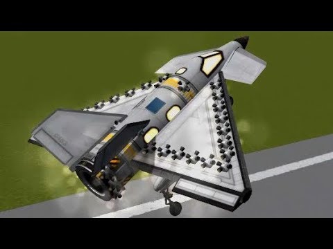 KSP - RV-105 RCS Thruster Block Plane - Flying With KSP's Truly Weakest ...