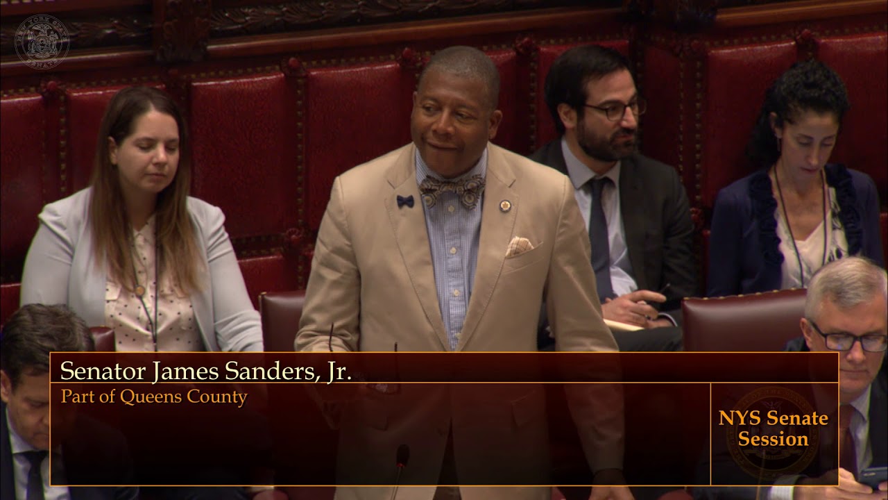 Senator James Sanders Jr. Speaking on the Senate Floor Regarding Rent ...