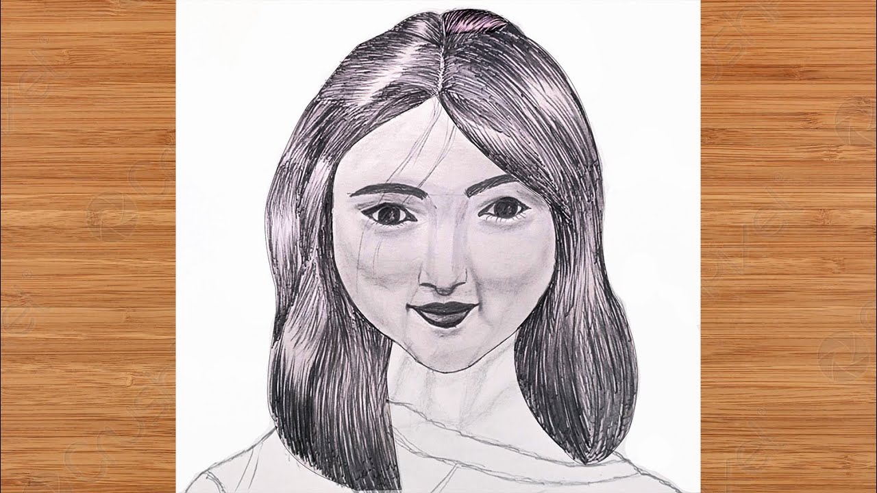 How to draw a Beautiful girl drawing || Pencil sketch || Drawing girl ...