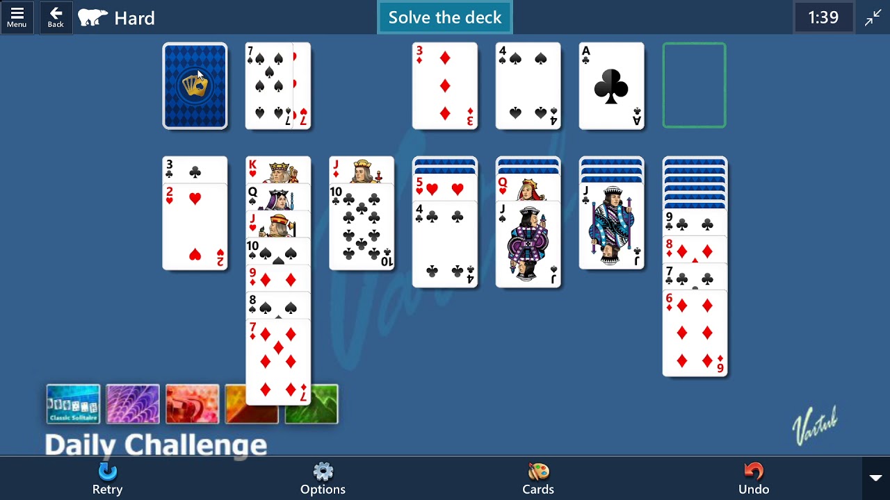 Microsoft Solitaire Collection - Klondike [Hard] | January 7th 2021 ...