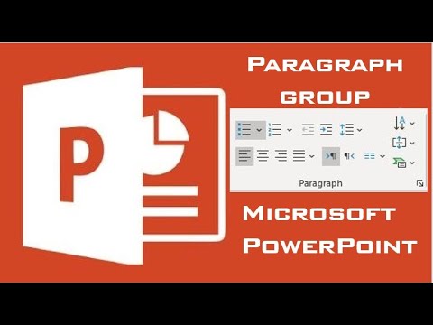 Paragraph group in MS PowerPoint - YouTube