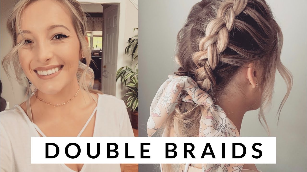Double braid tutorial - YouTube