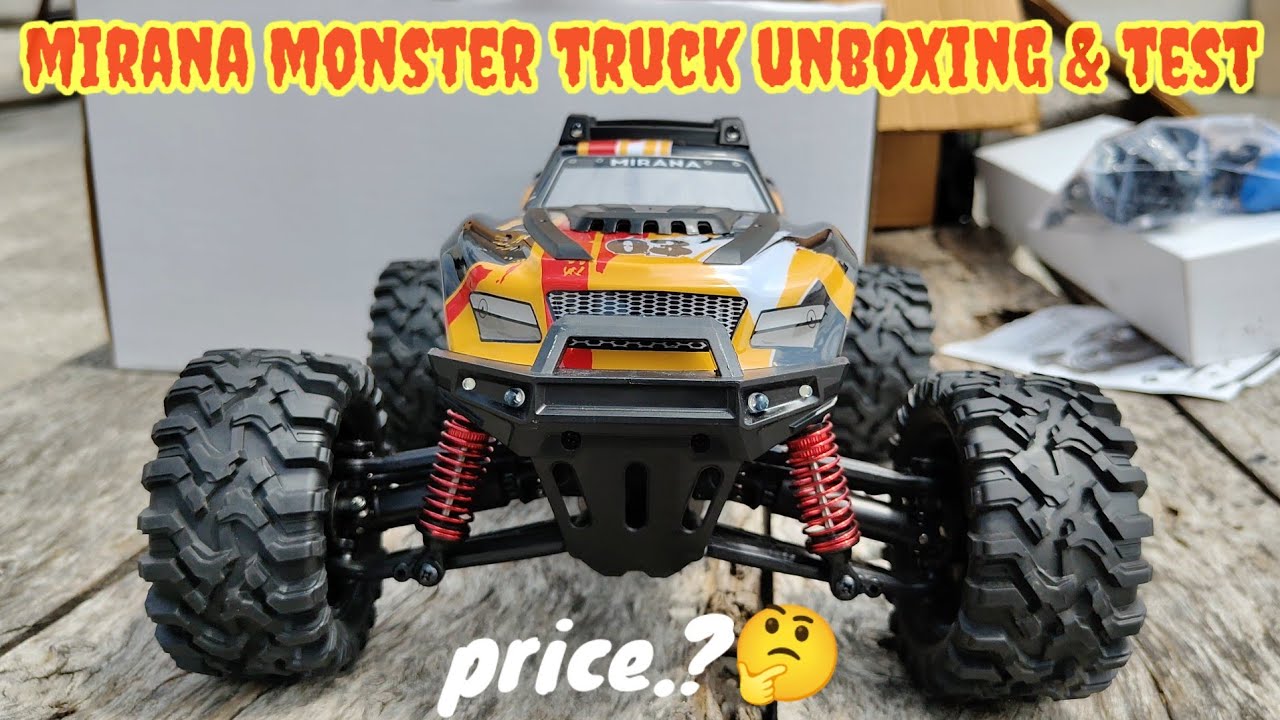 1:10 scale rc monster truck unbox & test | mirana spectre rc monster ...