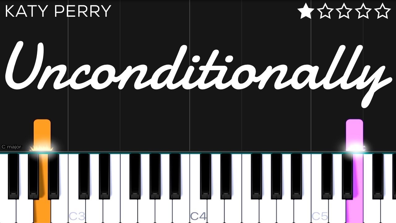 Katy Perry - Unconditionally | EASY Piano Tutorial - YouTube