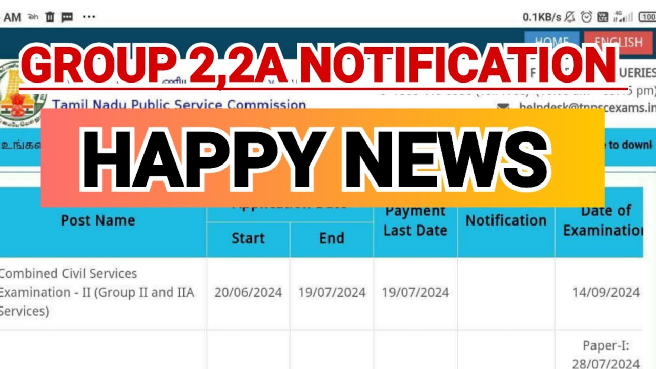 TODAY TNPSC GROUP 2,2A NOTIFICATION | GET READY STUDENTS - YouTube