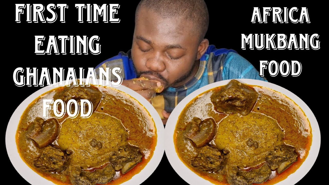 Arsm Mukbang First Time Eating Ghanaian Banku Achate |African Food ...