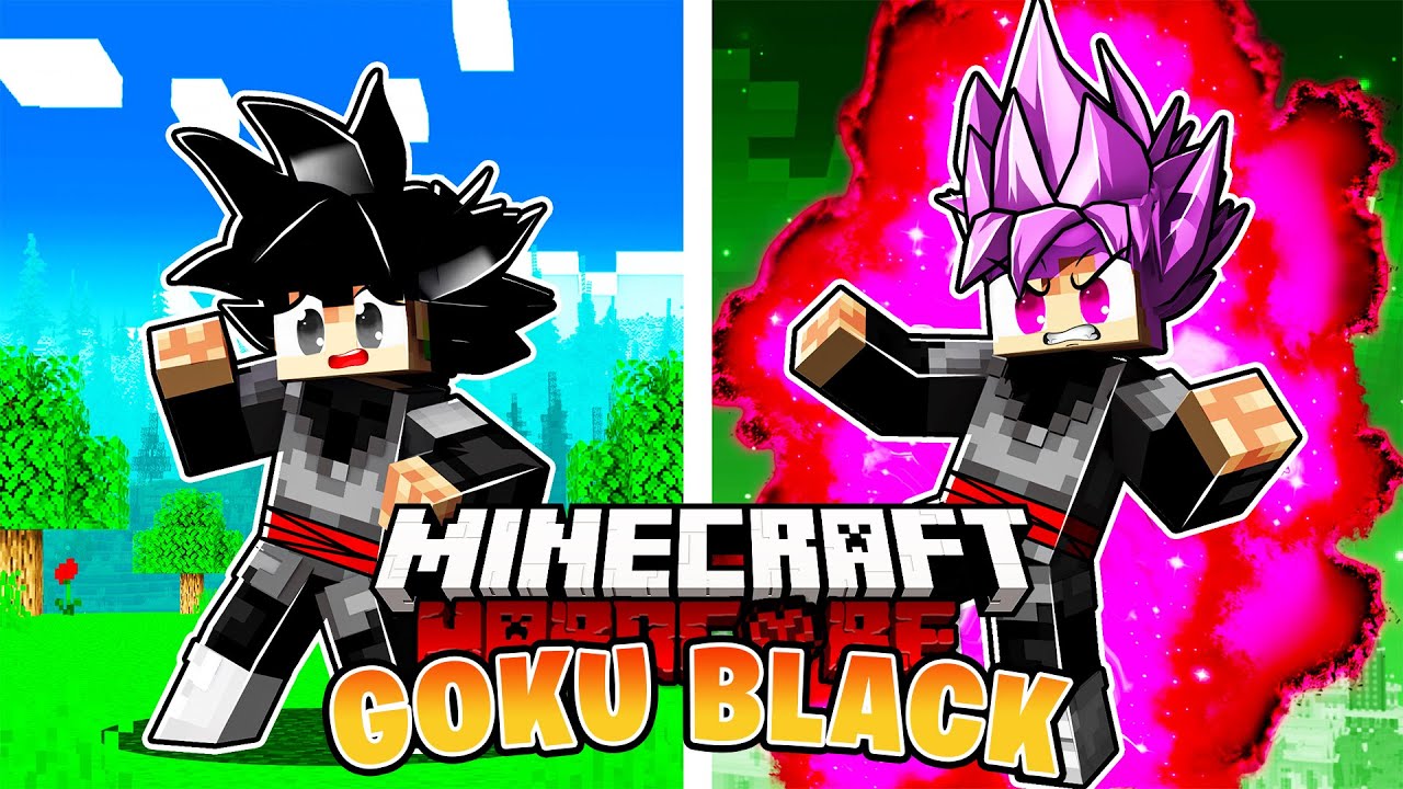 I Survived 100 DAYS as GOKU BLACK in Hardcore MINECRAFT! - YouTube