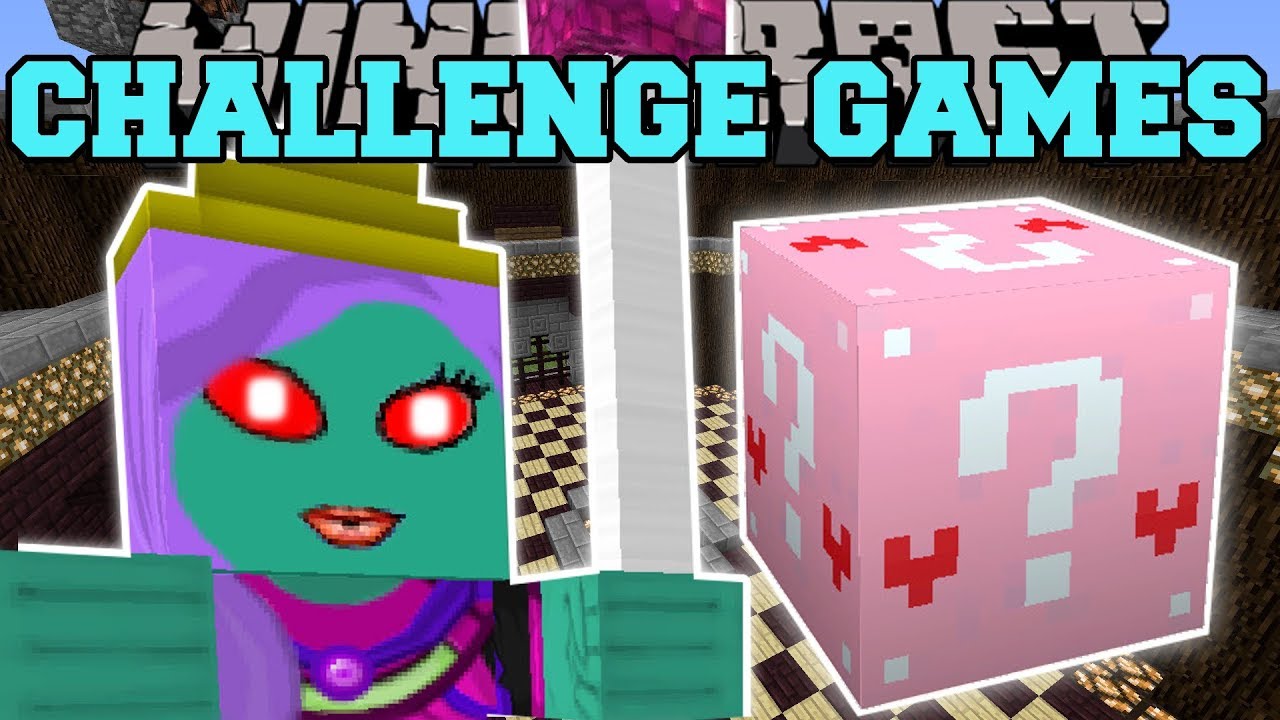 Minecraft: QUEEN ZOMBIE CHALLENGE GAMES - Lucky Block Mod - Modded Mini ...