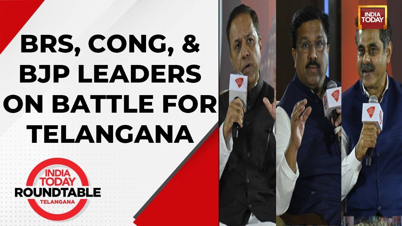 Top Leaders Of BRS, Congress, & BJP Discuss Their Parties' Chances In ...